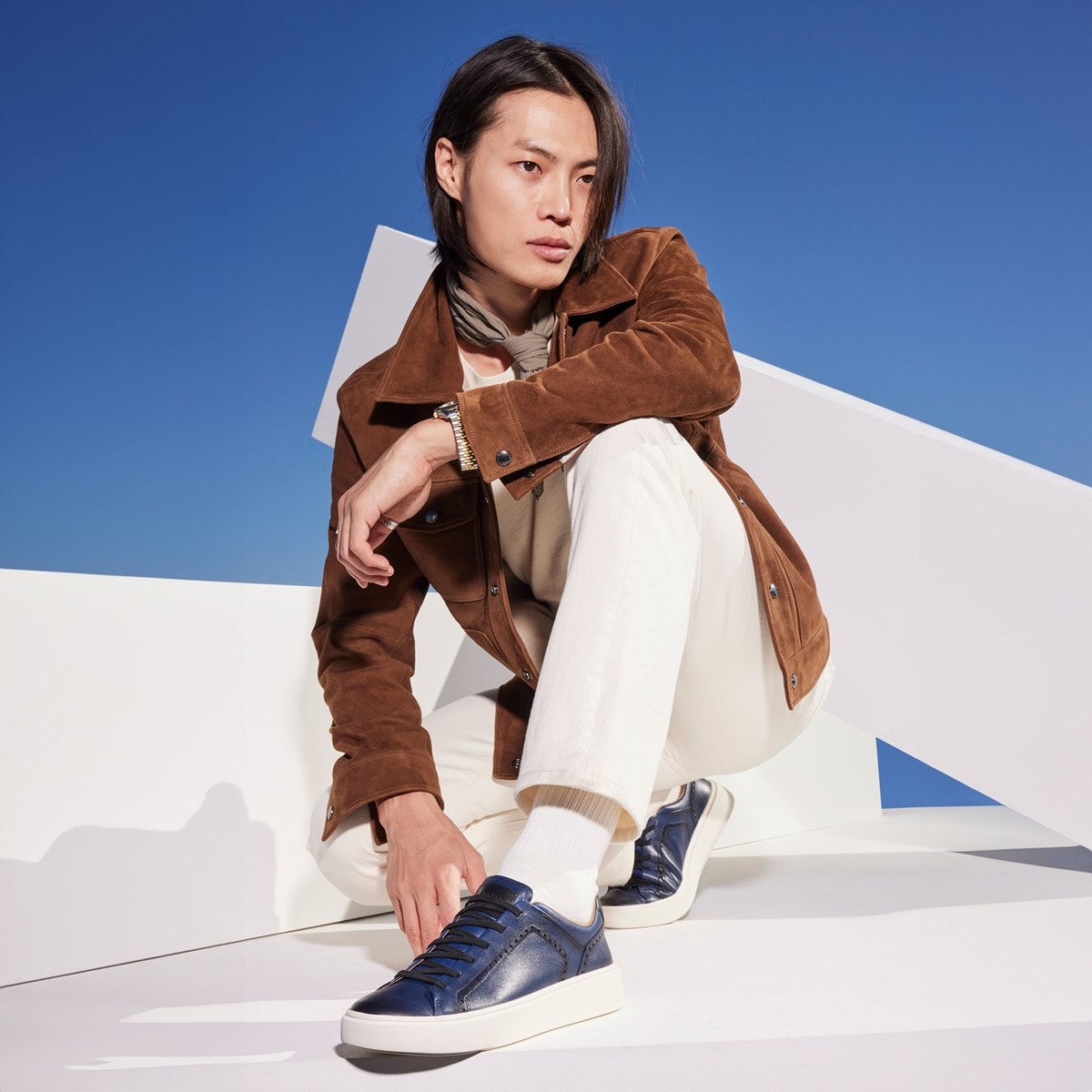 (取寄) アレンエドモンズ メンズ スリッポン シューズ Allen Edmonds men Oliverbrogue Slip On Shoes Navy Leather ec4501748_lifestyle_large.jpg